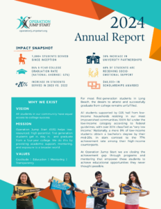 Annual Report – Operation Jump Start